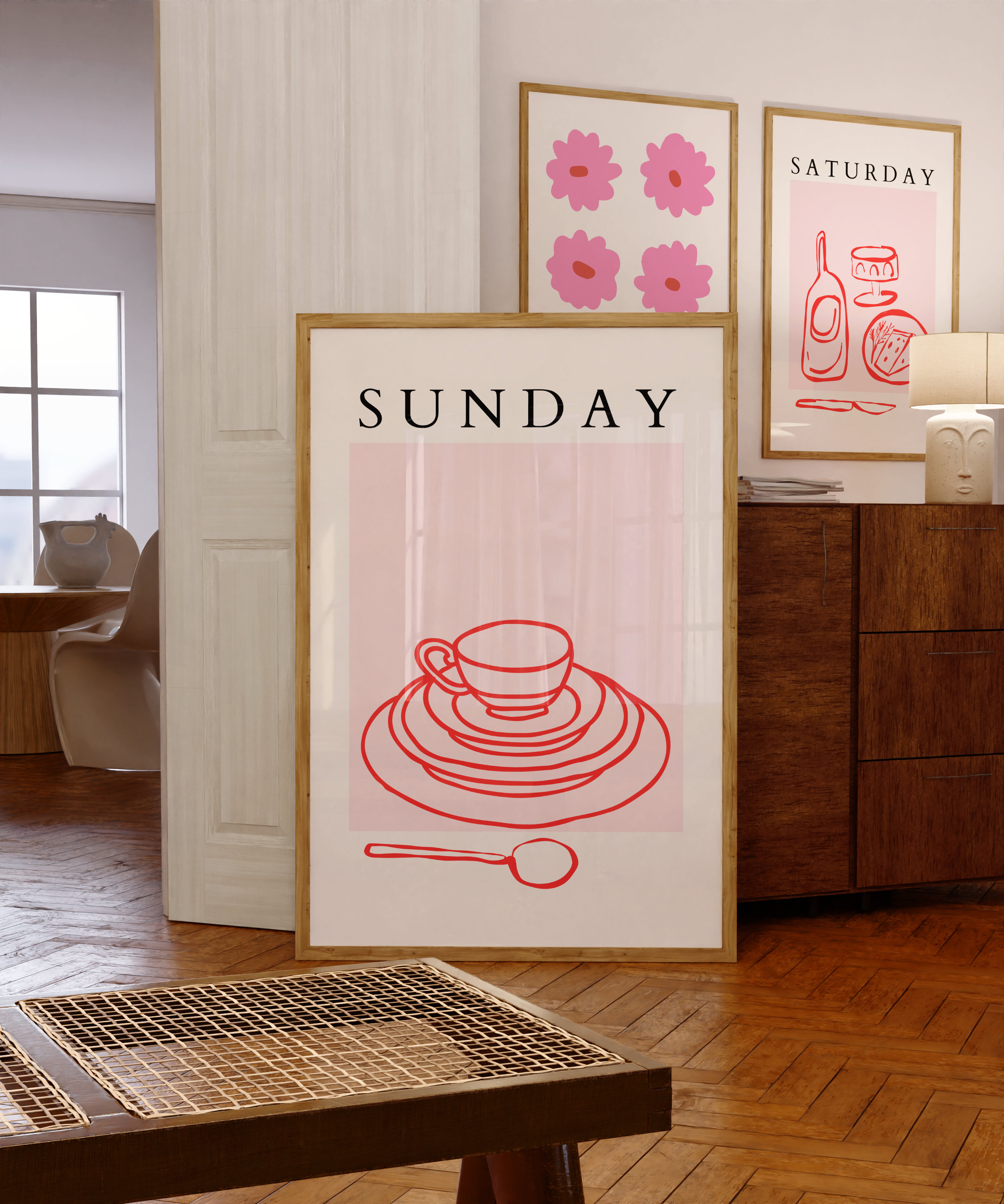 Pink Sunday Digital Wall Art/poster - Etsy