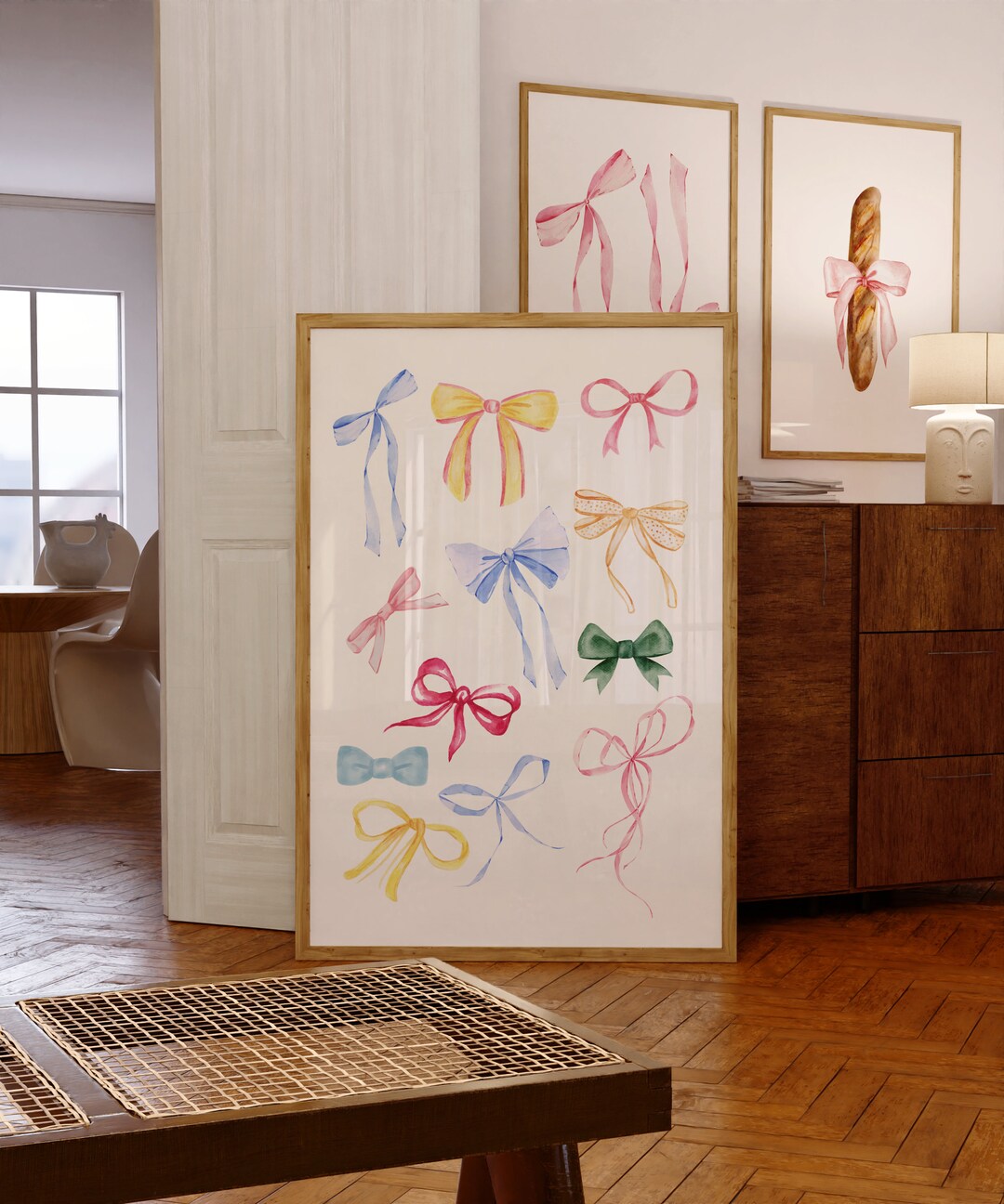 Pastel Coquette Bows Digitale Wandkunst/Poster - Etsy.de