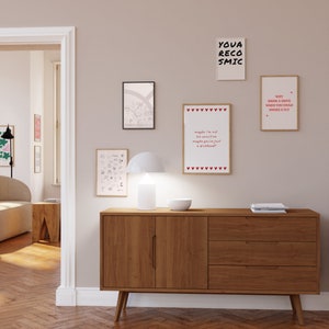 Minimalist Line Drawing Kitchen Table Digital Wall Art/poster - Etsy