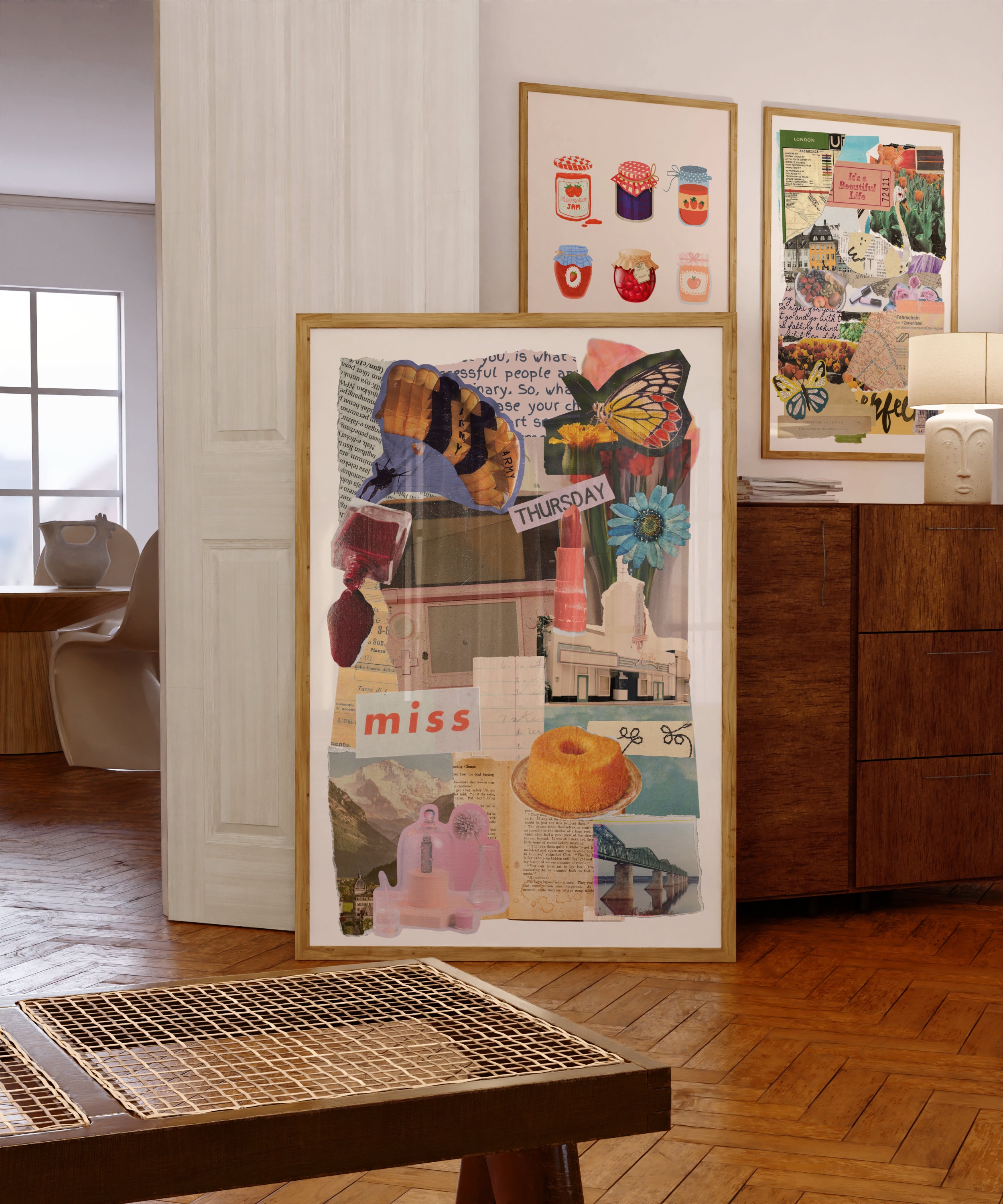 Magazine Cut-outs Collage Digital Wall Art/poster - Etsy