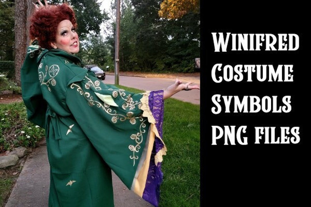 Winifred Sanderson Hocus Pocus Cosplay Costume Symbols PNG Files - Etsy UK
