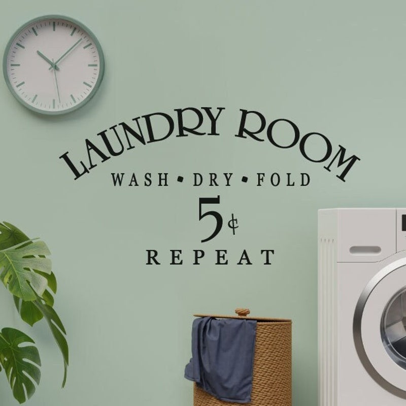 Laundry Room Decals - Etsy