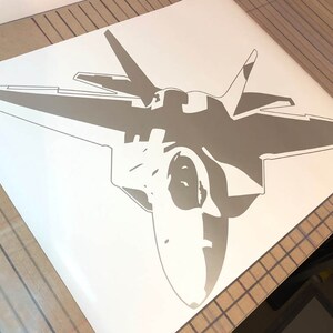 F-22 Raptor Fighter Jet Wall Decal Airplane Wall Decor, Fighter Jet ...