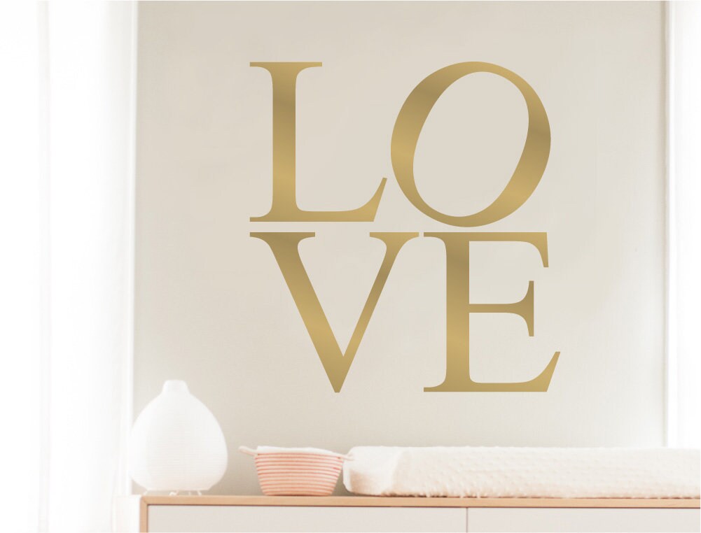 Love Letters Wall Sticker Love Wall Stickers Love Wall | Etsy