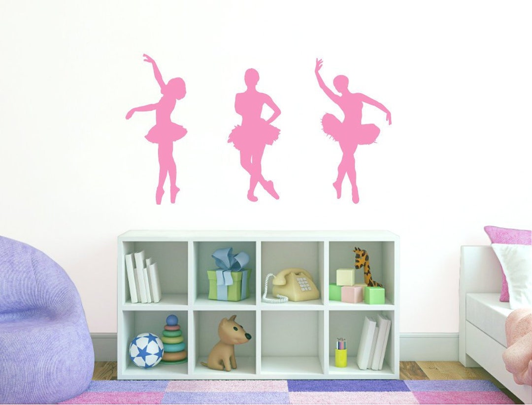 Ballerina Wall Stickers for Girls Bedroom, Ballerina Room Ballet Decor ...