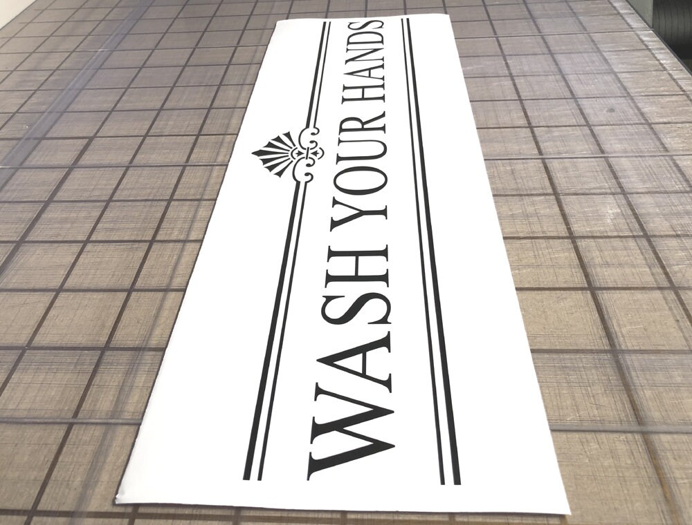 Wash Your Hands Decal, Bathroom Wall Stickers, Bathroom Wall Decals ...