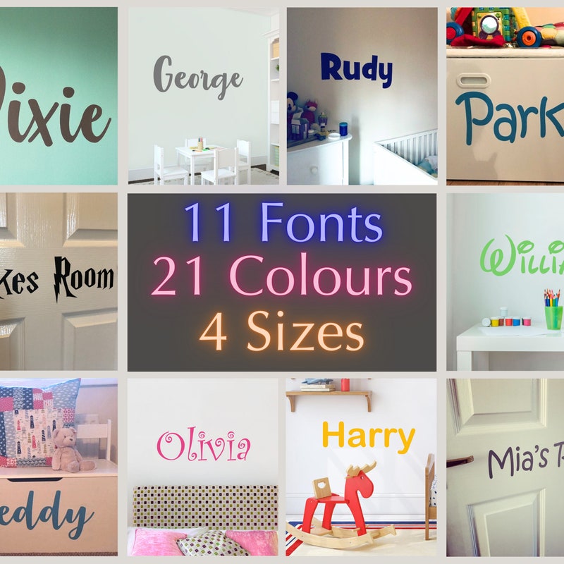 Name Wall Decal - Etsy