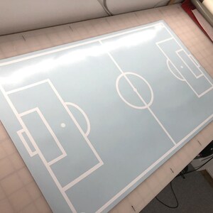 Football Pitch Wall Sticker for Soccer Bedroom, Football Lover Gift ...