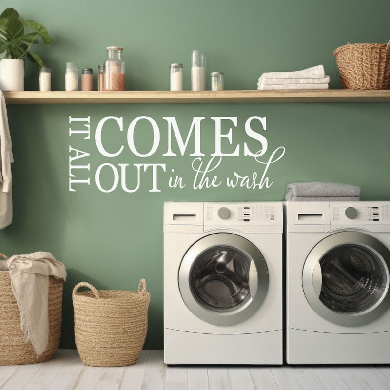 Laundry Room Decals - Etsy