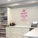 Keep Calm Sticker Craft Room Sign Keep Calm Wall Art Craft - Etsy