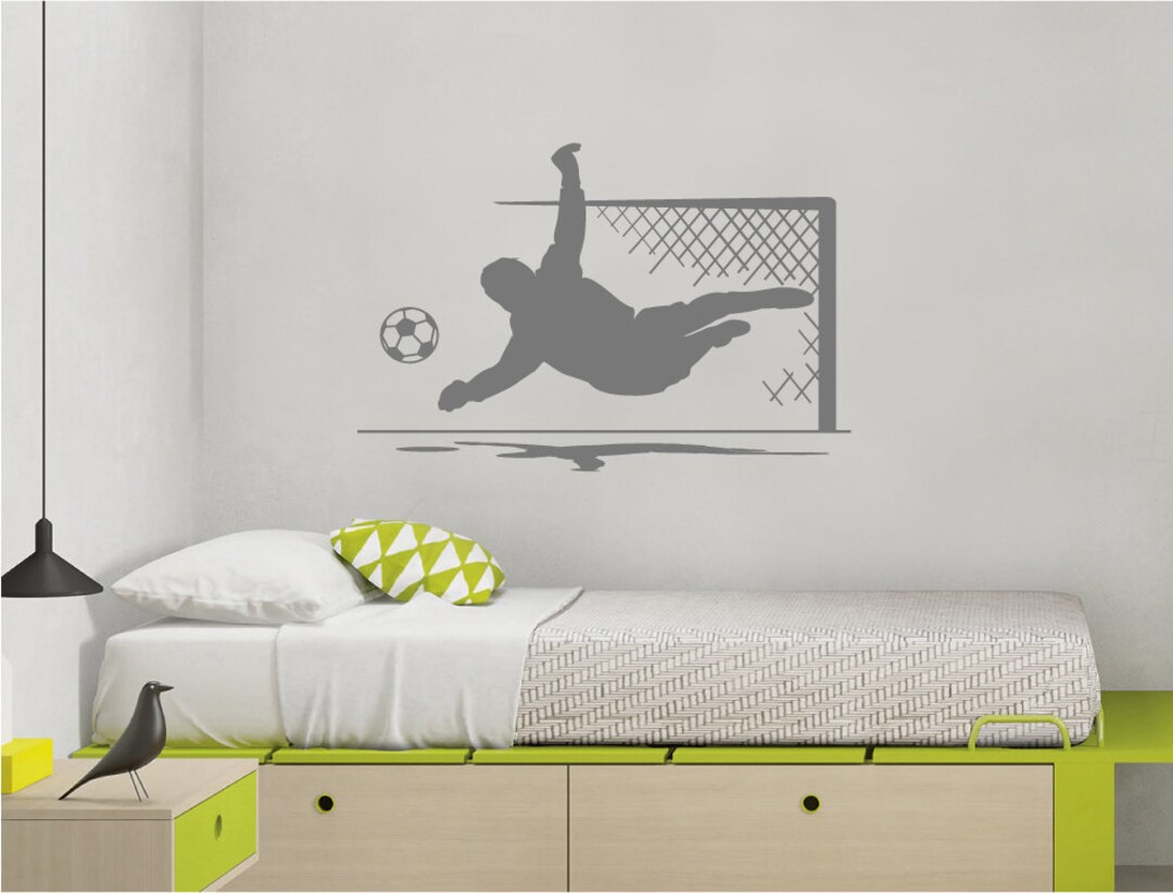 Goalkeeper Wall Sticker, Football Wall Stickers, Goalkeeper Wall Decal ...