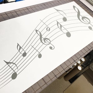 Large Music Notes Wall Sticker, Music Wall Art, Music Wall Decal, Music ...