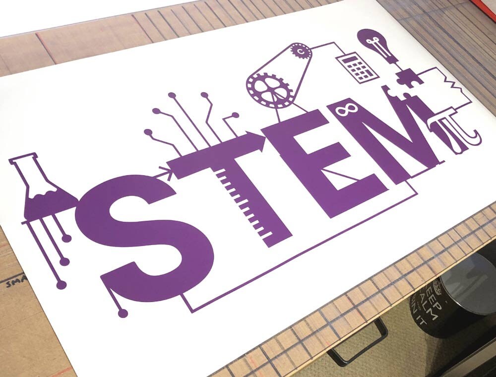 STEM Wall Sticker Science Wall Art School Wall Stickers | Etsy