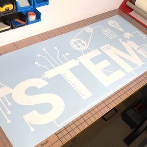 STEM Wall Sticker Science Wall Art School Wall Stickers | Etsy