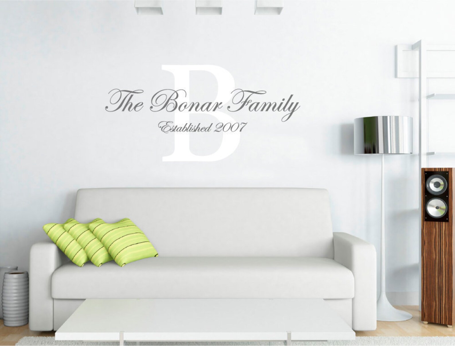 Personalised Family Name Wall Sticker Family Wall Art - Etsy UK