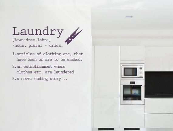Laundry room sticker Laundry Room Wall Sticker laundry room | Etsy