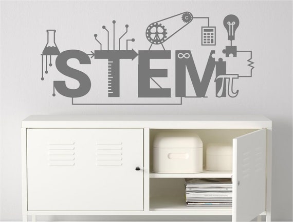 STEM Wall Sticker Science Wall Art School Wall Stickers | Etsy
