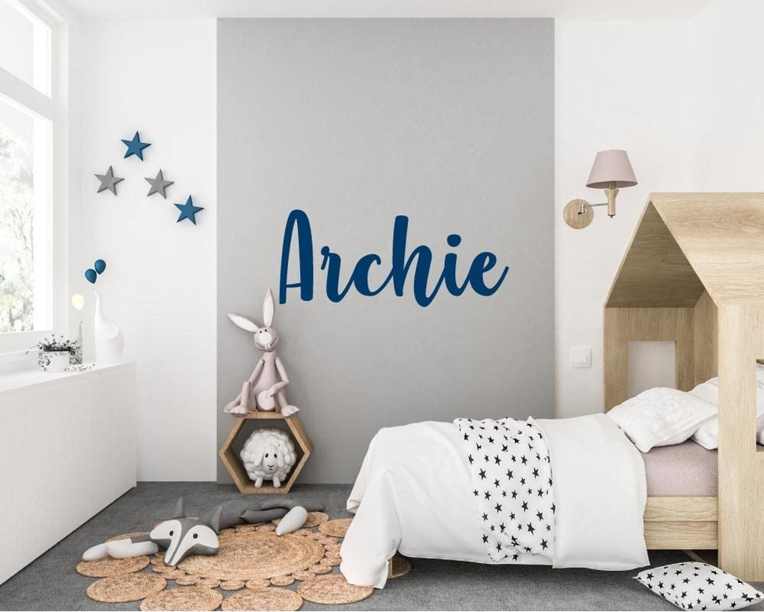 Custom Personalised Wall Decal Name Sticker Boy Wall Name Decal for ...