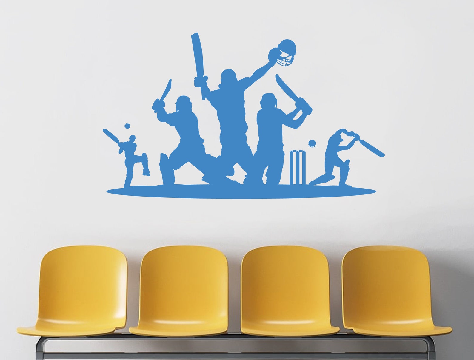 Cricket Wall Sticker, Cricket Wall Decal, Cricket Wall Art, Sport Wall ...