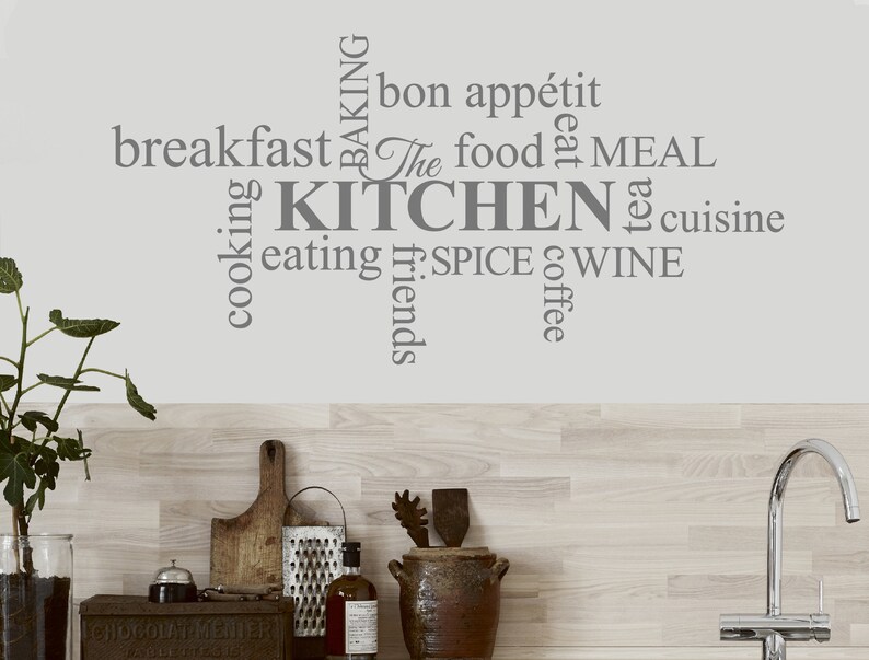 Kitchen Wall Art Word Art Kitchen Wall Decor Kitchen Wall - Etsy UK