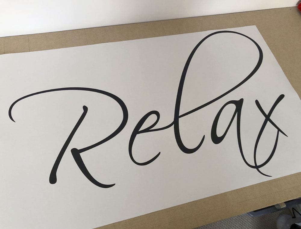 Relax Wall Art Sticker Relax Wall Decal Bathroom Wall Decor - Etsy UK