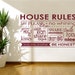 House Rules Wall Sticker, House Rules Wall Decal, House Rules Wall Art ...