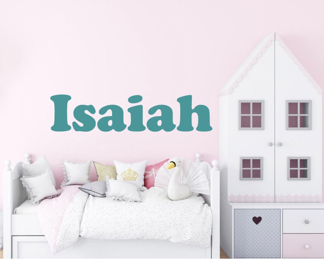 Custom Girls Name Wall Sticker Girls Name Decor Bedroom Wall Art, Kids ...