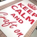 Keep Calm Sticker Craft Room Sign Keep Calm Wall Art Craft - Etsy