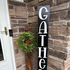Gather Somewhere Else Wood Porch Sign: Funny Farmhouse Decor - Etsy
