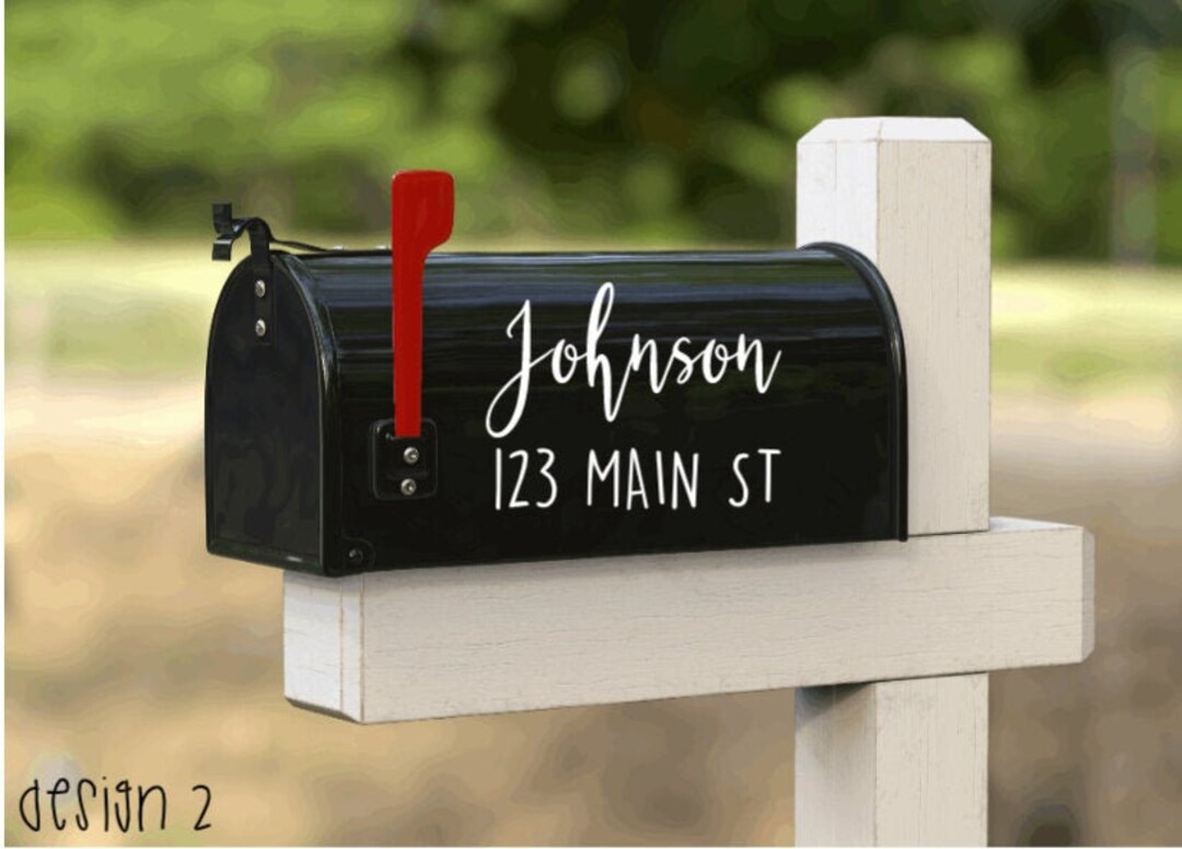 Mailbox Decal, Mailbox Address Decal, Mailbox Address, Farmhouse ...