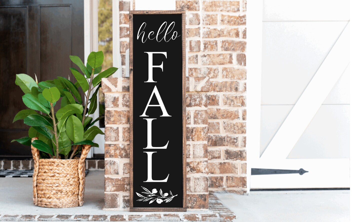 Hello Fall Porch Sign Autumn Porch Sign Harvest Fall Autumn | Etsy