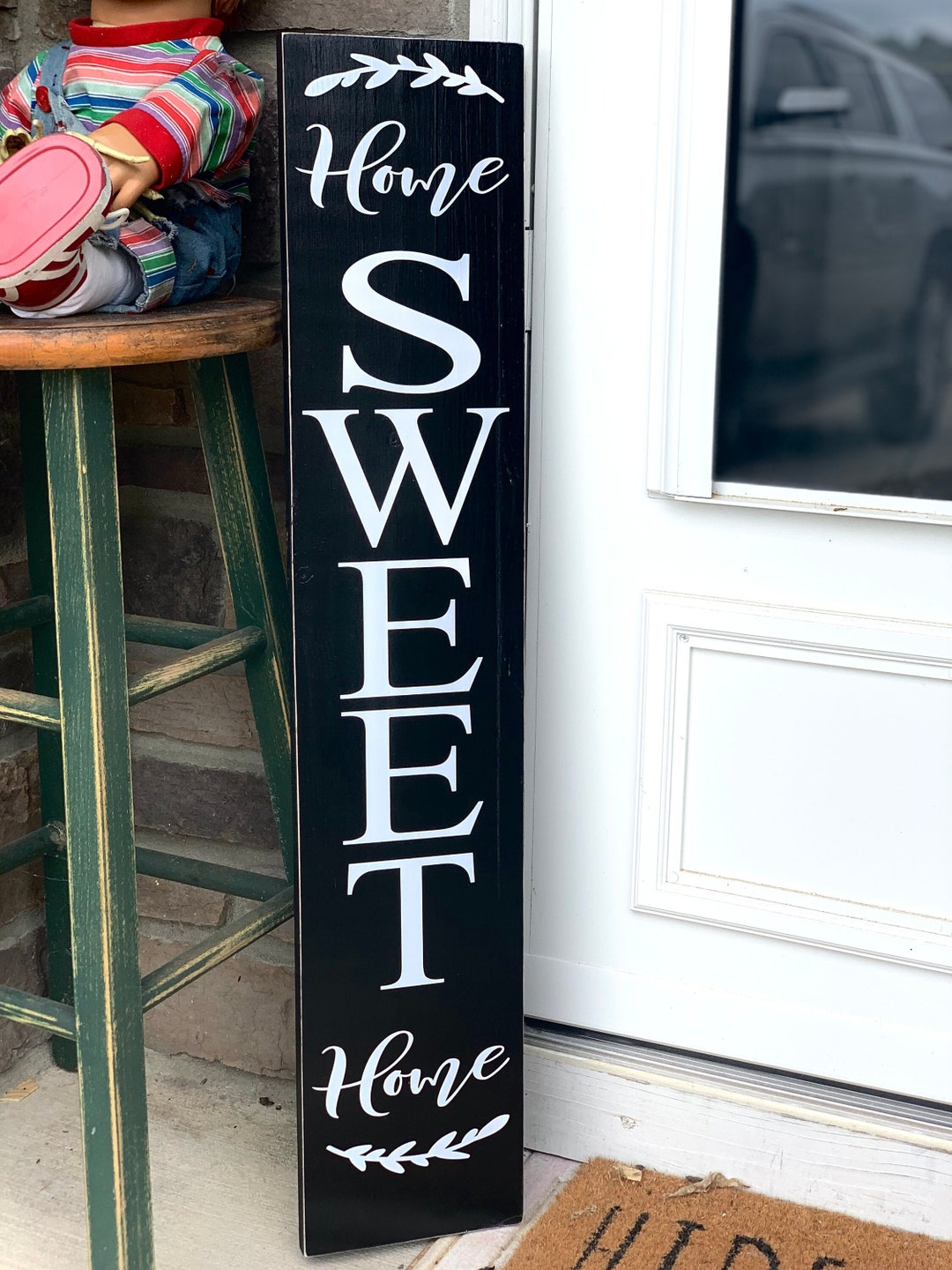 Farmhouse Porch Sign, Home Sweet Home Porch Sign, Rustic Wood Porch ...
