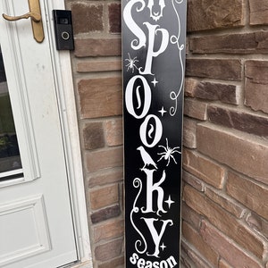 Spooky Season Wood Porch Sign: Fall Halloween Decor - Etsy