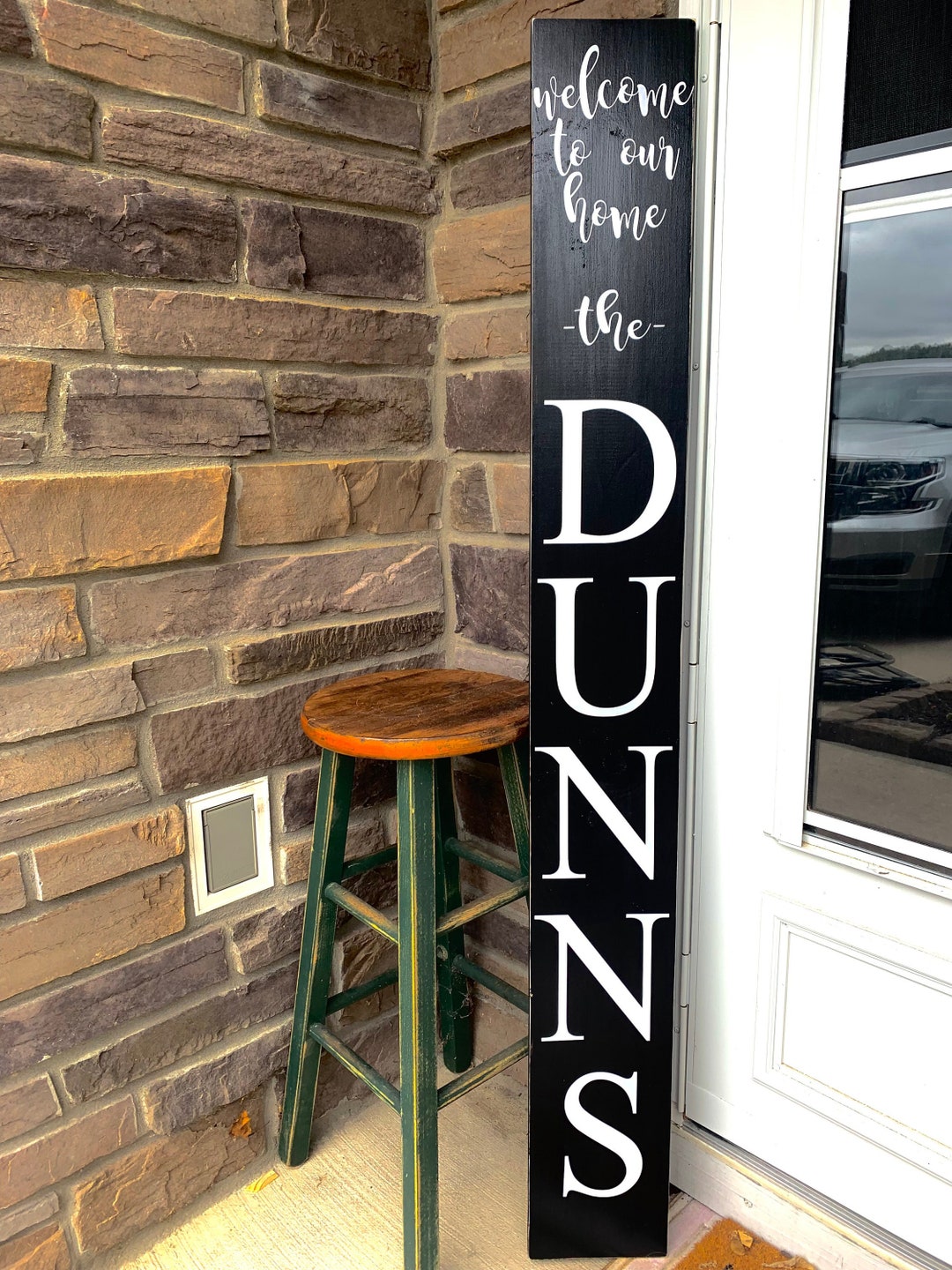 Personalized Last Name Porch Sign: Farmhouse Welcome Decor - Etsy