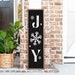 Joy Holiday Winter Christmas Front Porch Sign Snowflake Porch - Etsy