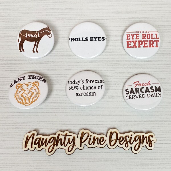 Funny Buttons - Etsy