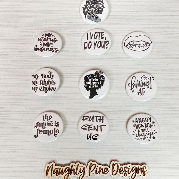 Feminist Buttons - Etsy