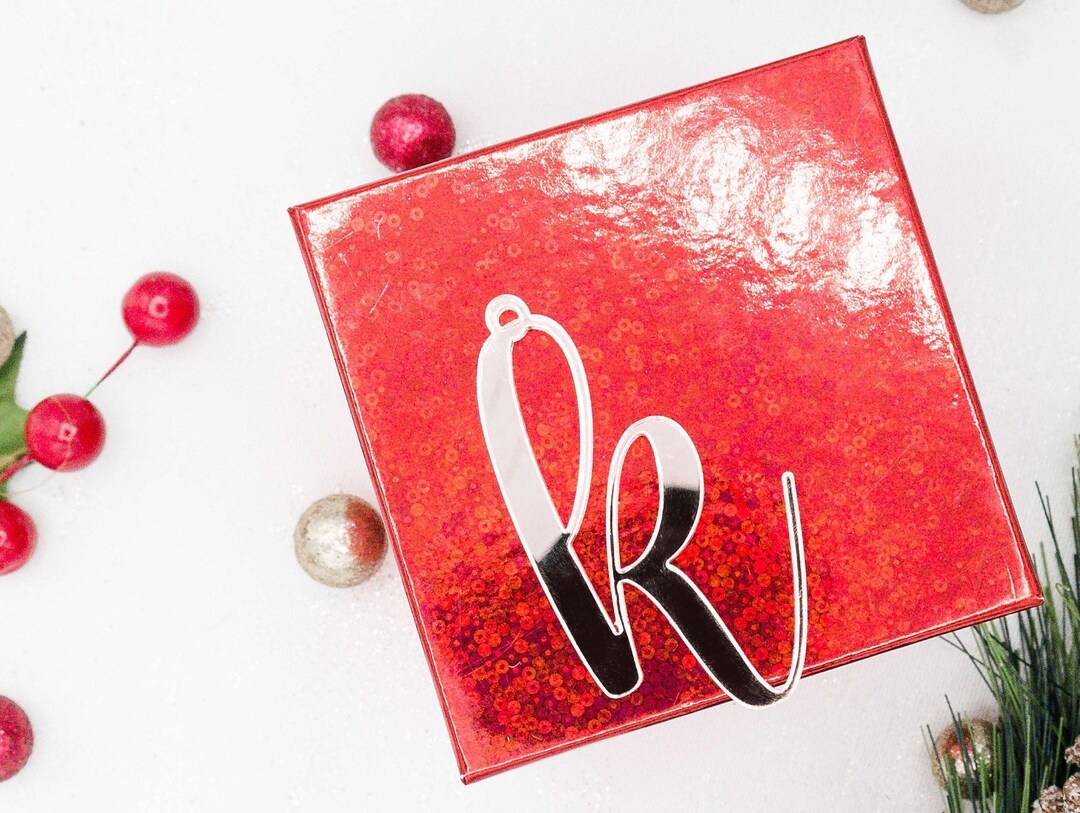 Initial Gift Tag | Acrylic Present Tag | Personalized Gift Tag ...