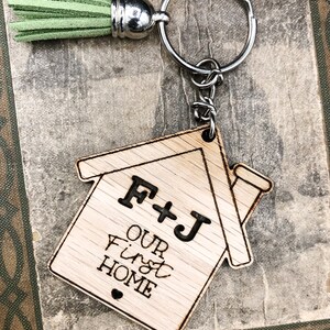 Our First Home | Personalized Keychain | Housewarming Gift First Home ...