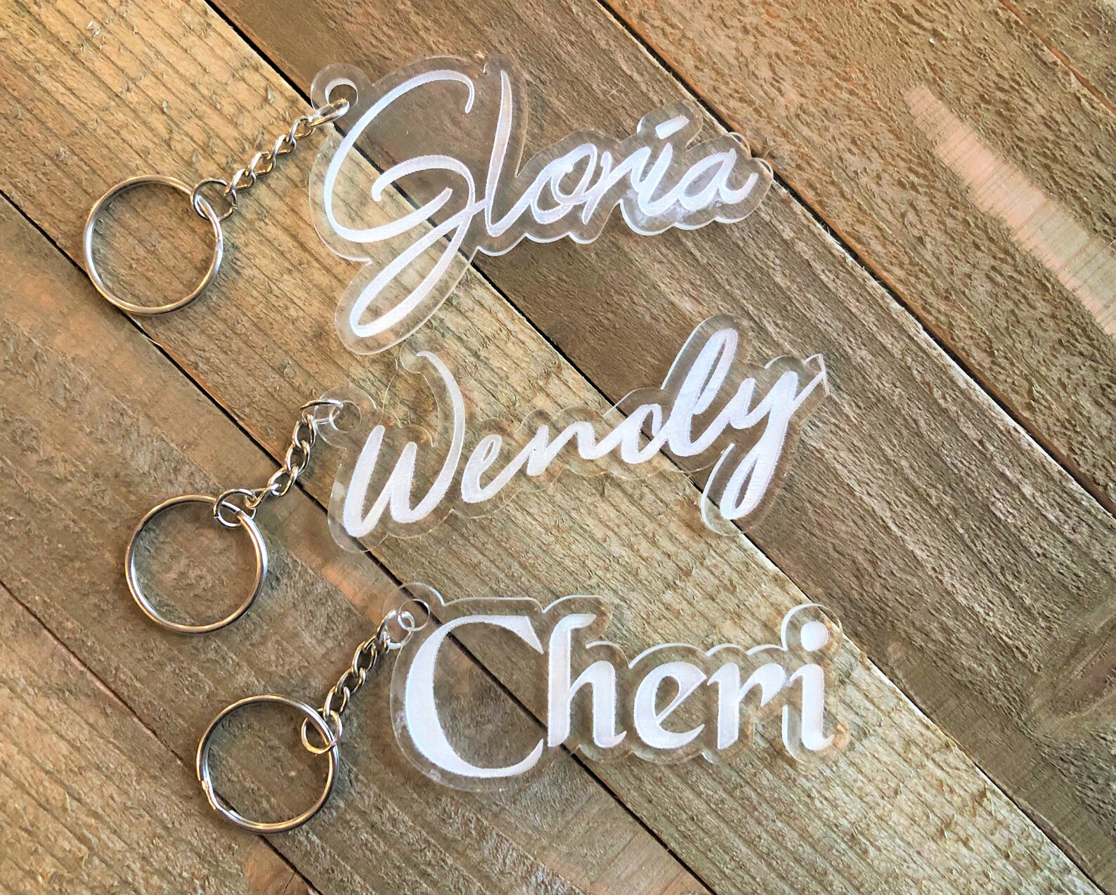 Name Keychain Acrylic Personalized Keychain Custom Name - Etsy
