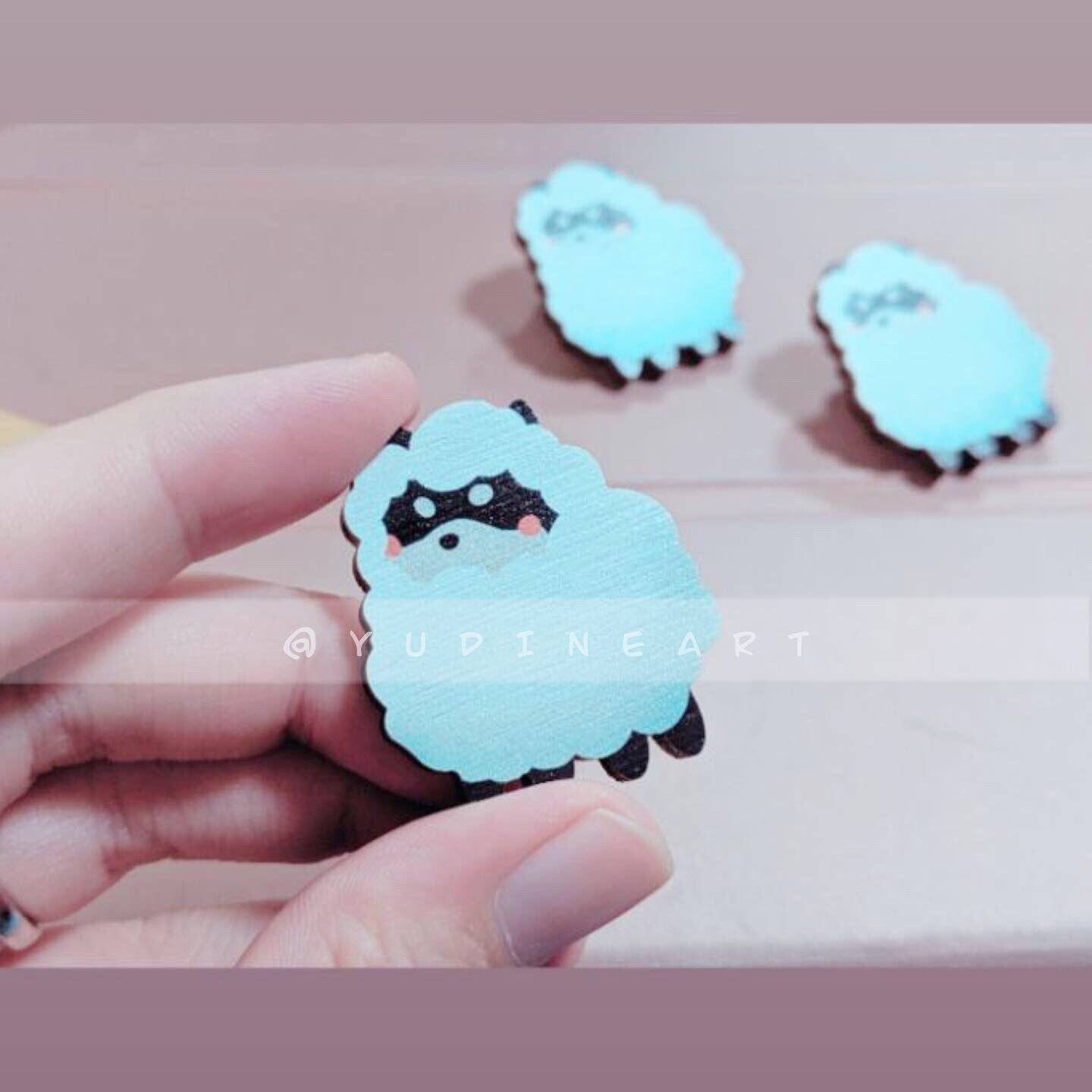 Dango Doge Tooth Fairy Doge Sheepba Doge Wooden Pins | Etsy