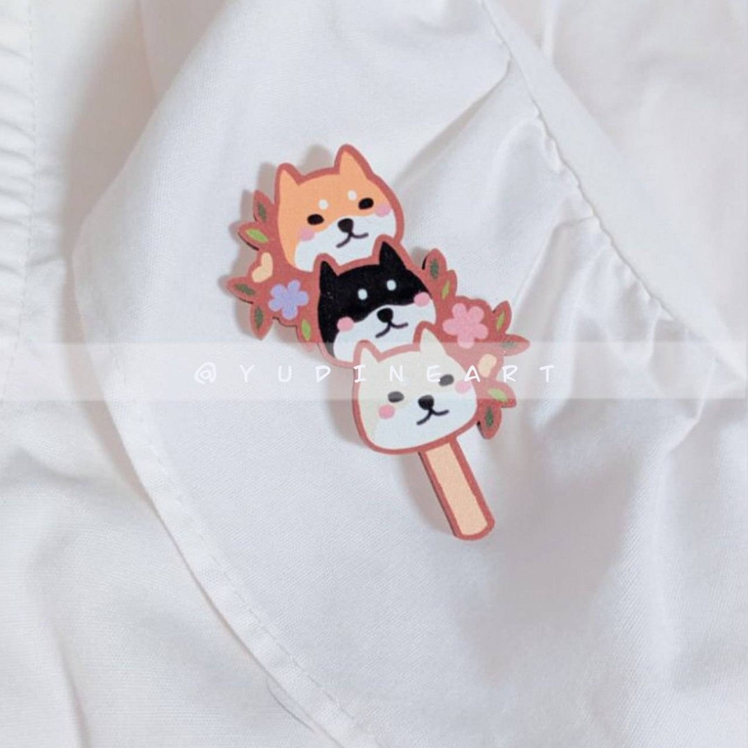 Dango Doge Tooth Fairy Doge Sheepba Doge Wooden Pins - Etsy