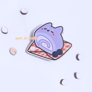 Mini Cake Rolls Food Pin - Cute Wooden Pin - Etsy