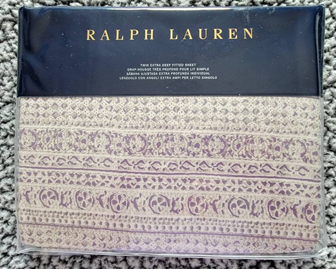 NOS - Vintage Ralph Lauren "hayden" Extra Deep Fitted Sheet - Etsy