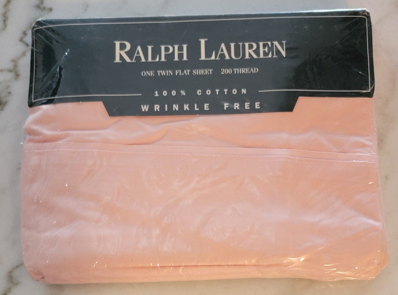 NOS - Vintage Polo Ralph Lauren "taffy" Flat Sheet - Twin Size [989] - Etsy