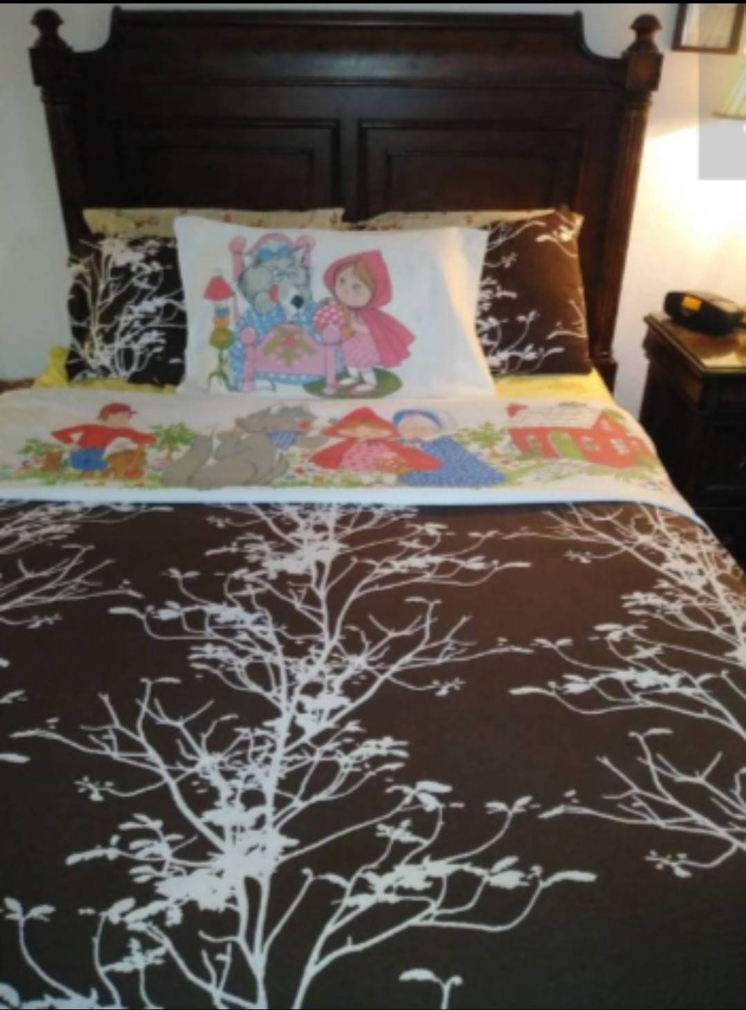 Vintage Little Red Riding Hood Flat Sheet Twin Size - Etsy