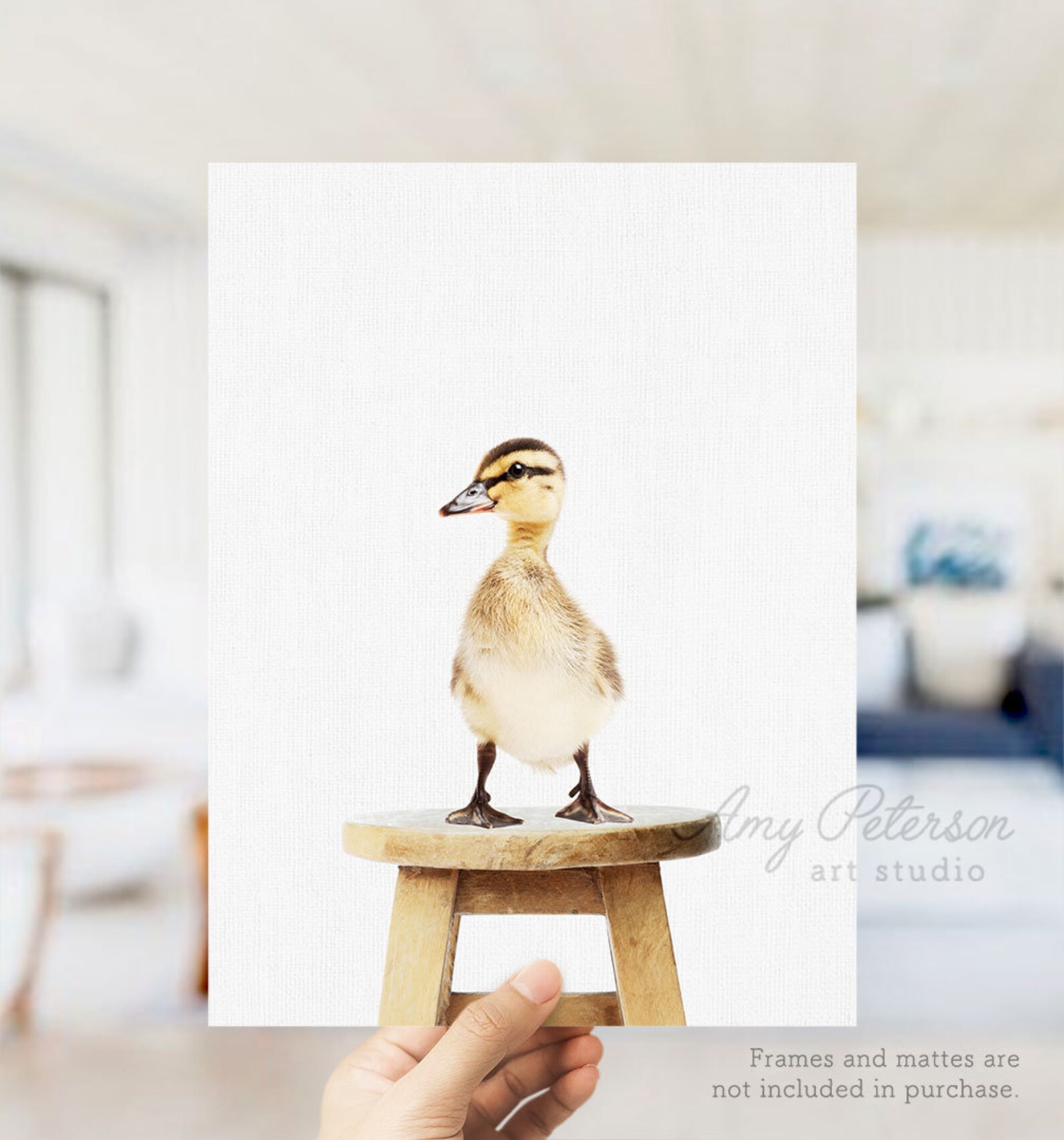 Woodland Duck Standing on Stool as Seen in Homegoods Duck | Etsy