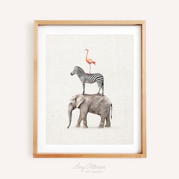 Stacked Animals - Etsy