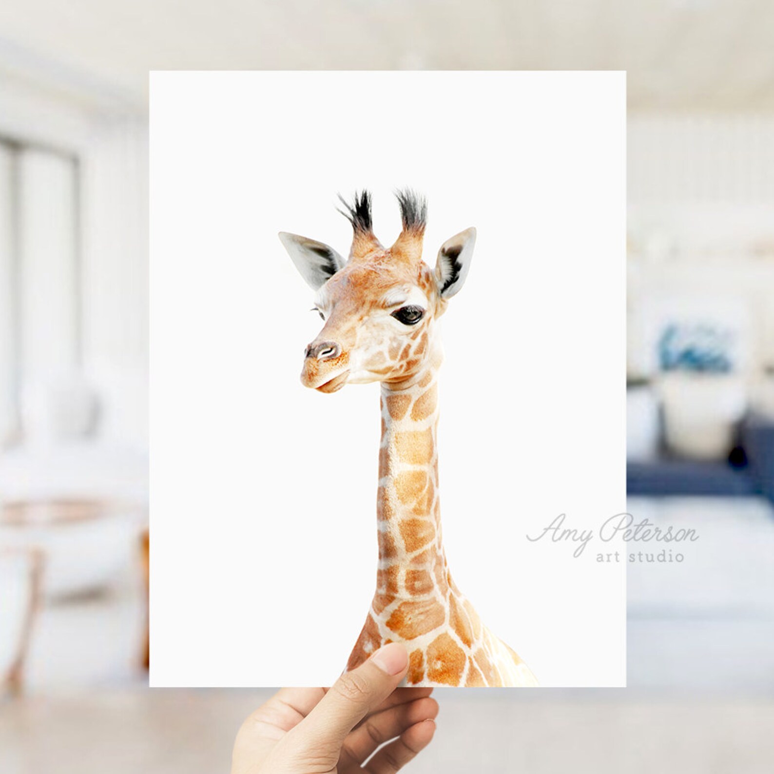 Giraffe Print as Seen in Homegoods Safari Giraffe Art Print - Etsy