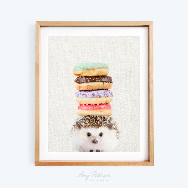 Hedgehog Art - Etsy